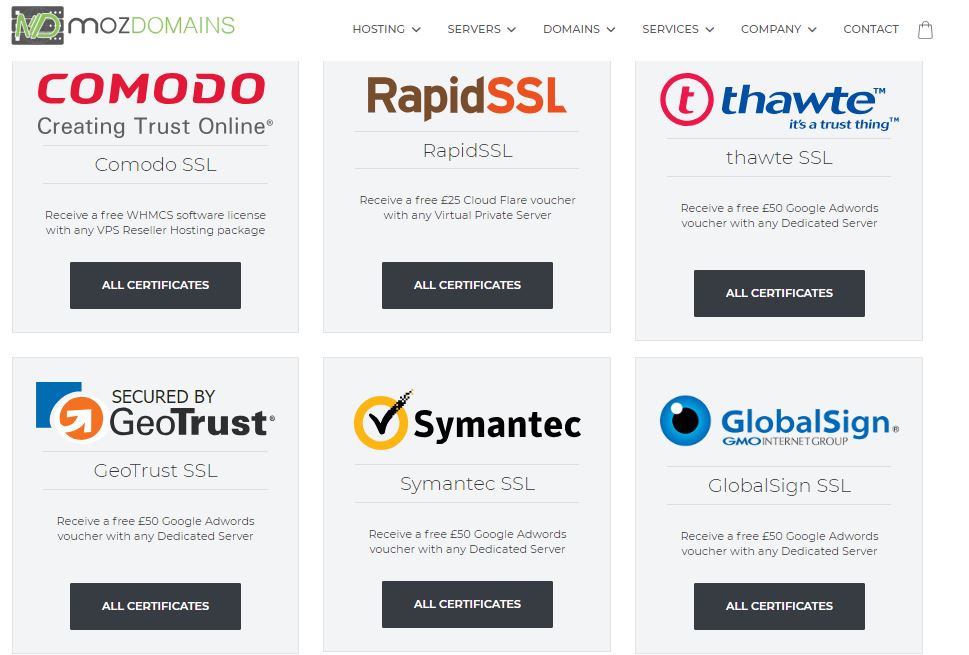 Como adquirir o Certificado SSL - MozDomains Blog